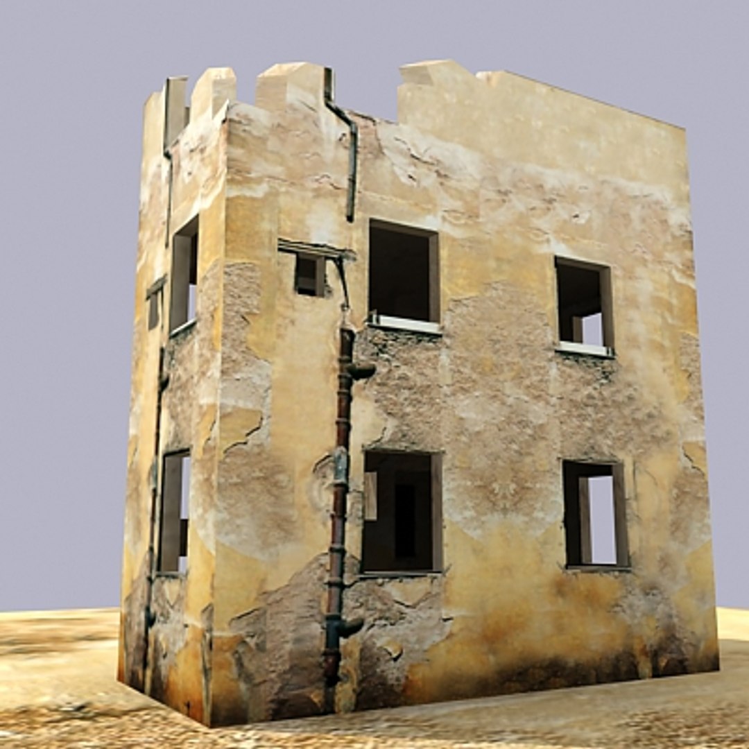 3d old building