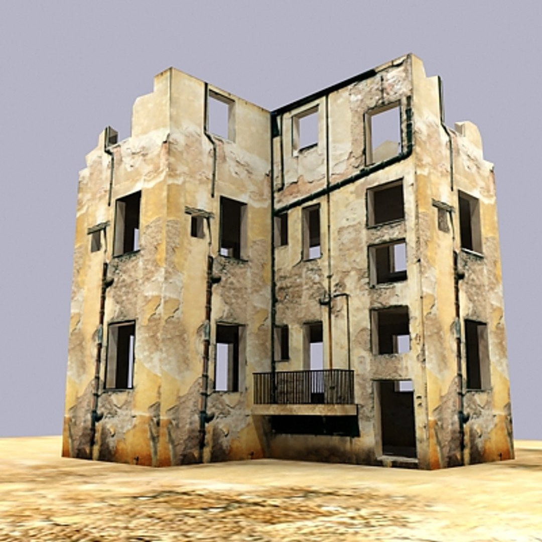 3d old building