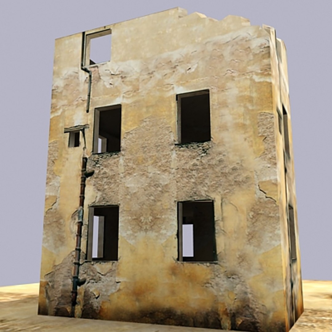3d old building