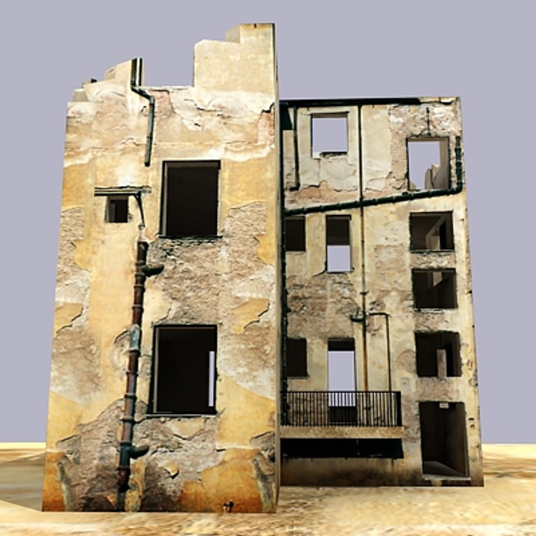 3d old building