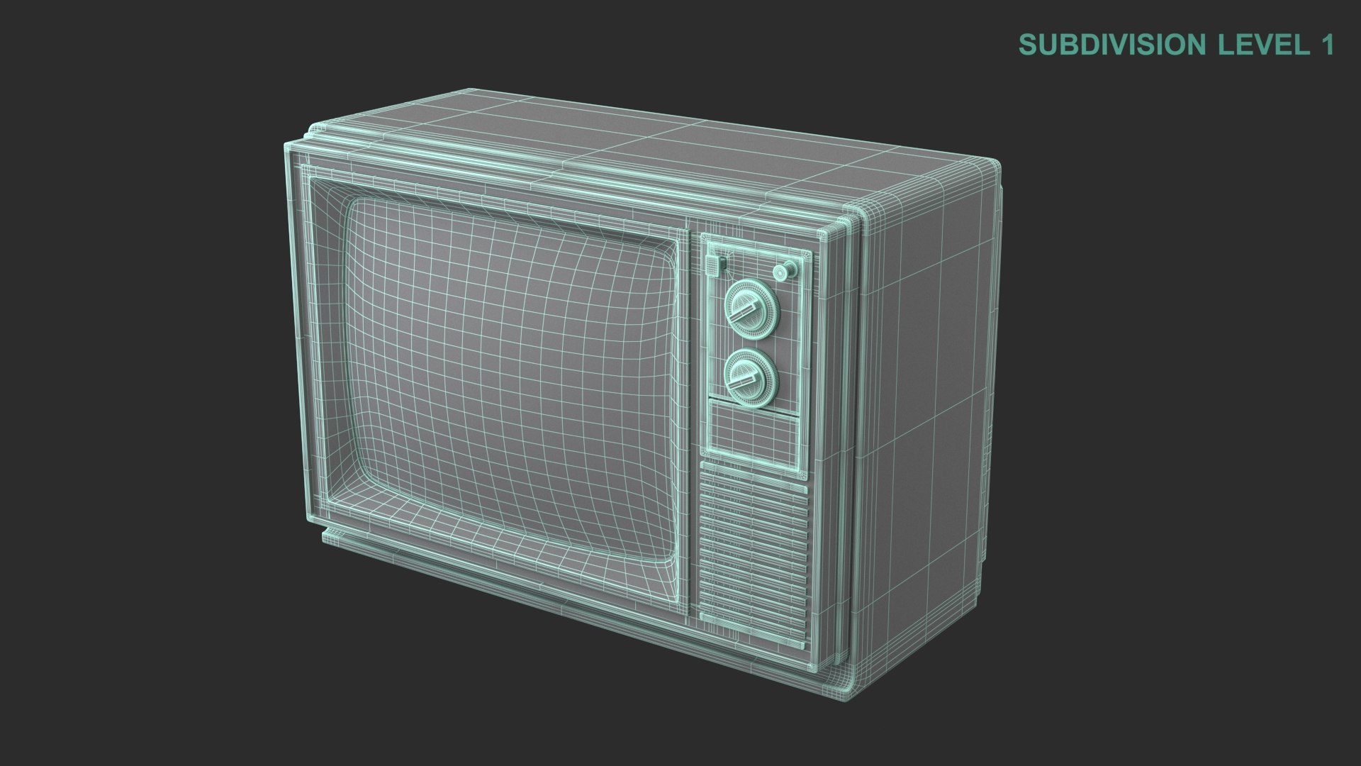3D Vintage TV - TurboSquid 2099059