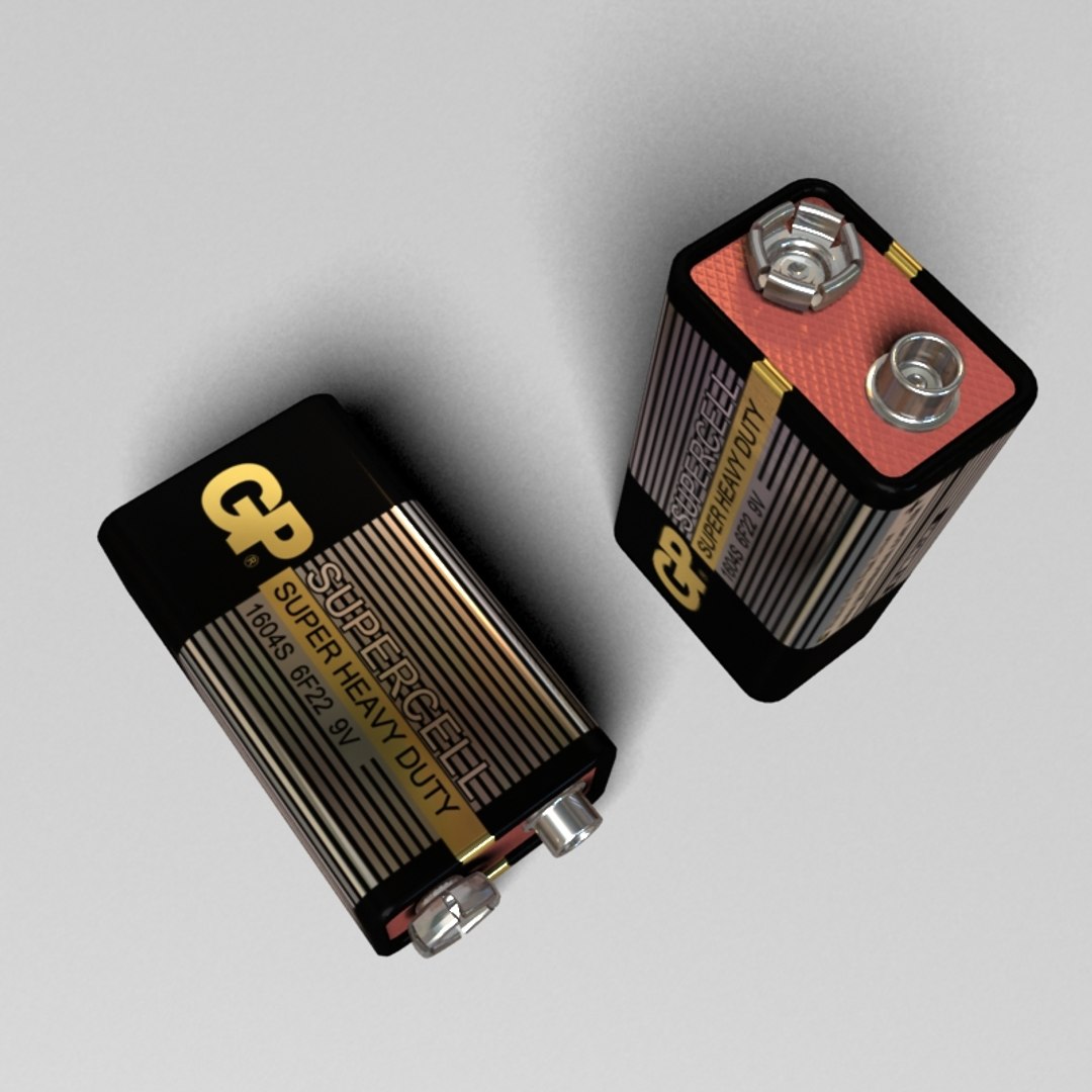 Battery Gp 9v 3d Model