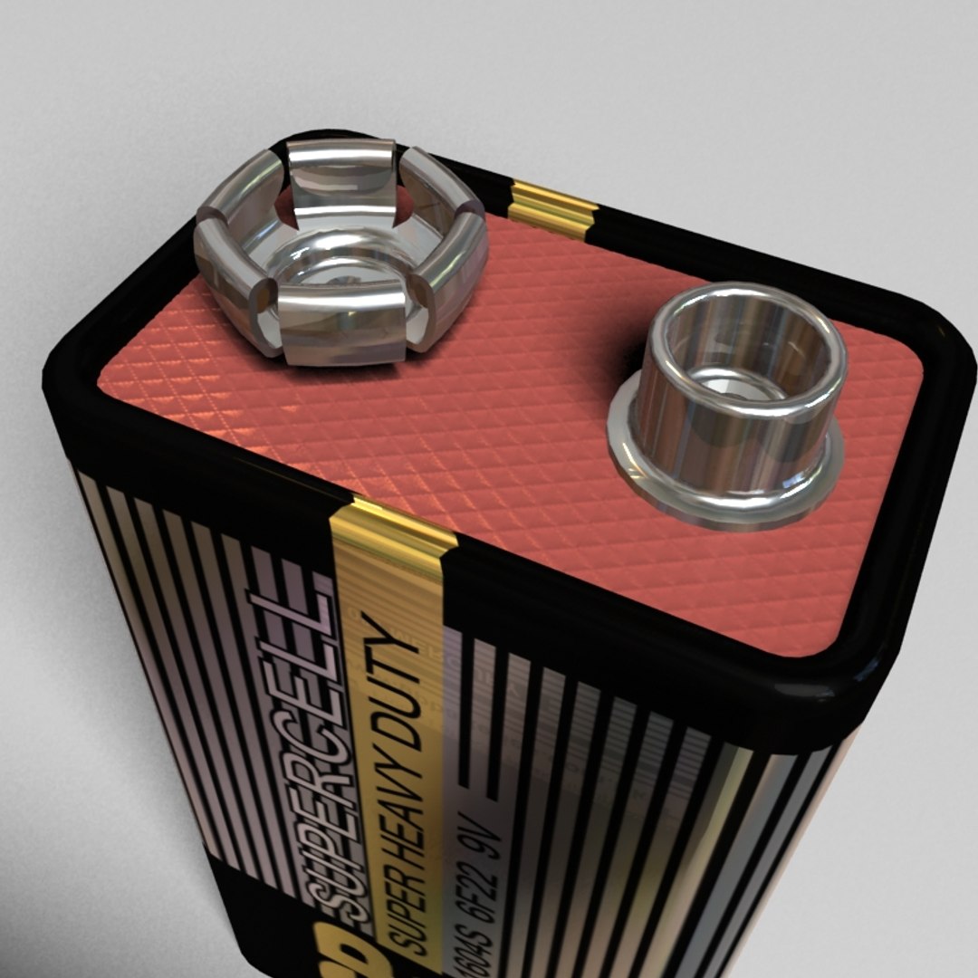 Battery Gp 9v 3d Model