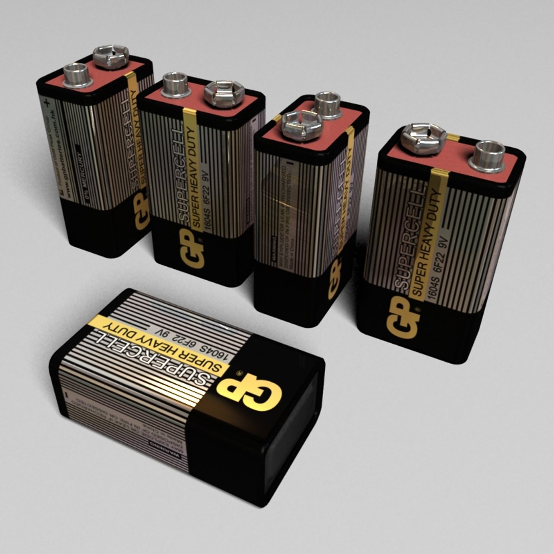 Battery Gp 9v 3d Model