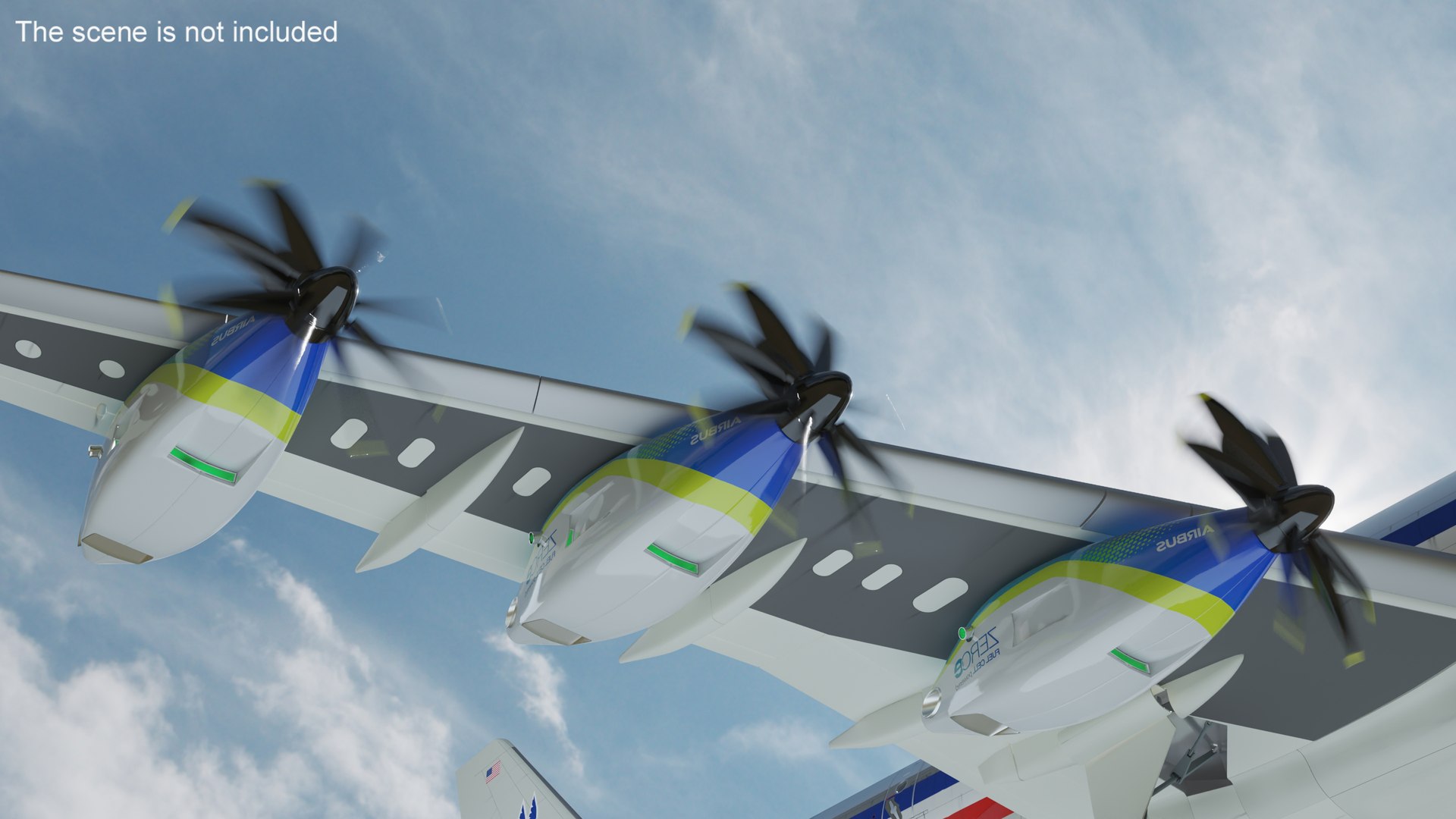 3D Airbus ZEROe Hydrogen Engine Model - TurboSquid 2377326
