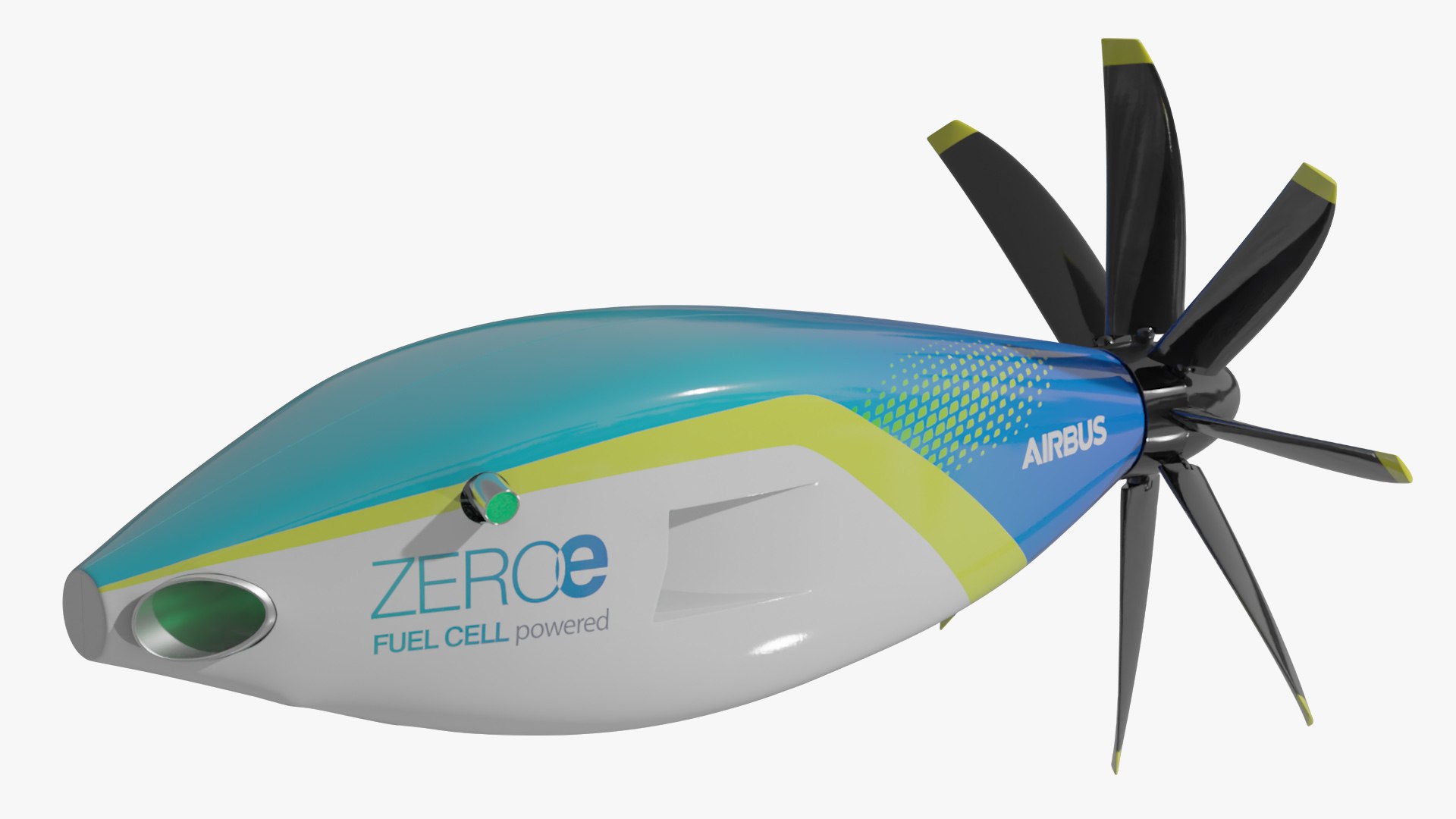 3D Airbus ZEROe Hydrogen Engine Model - TurboSquid 2377326