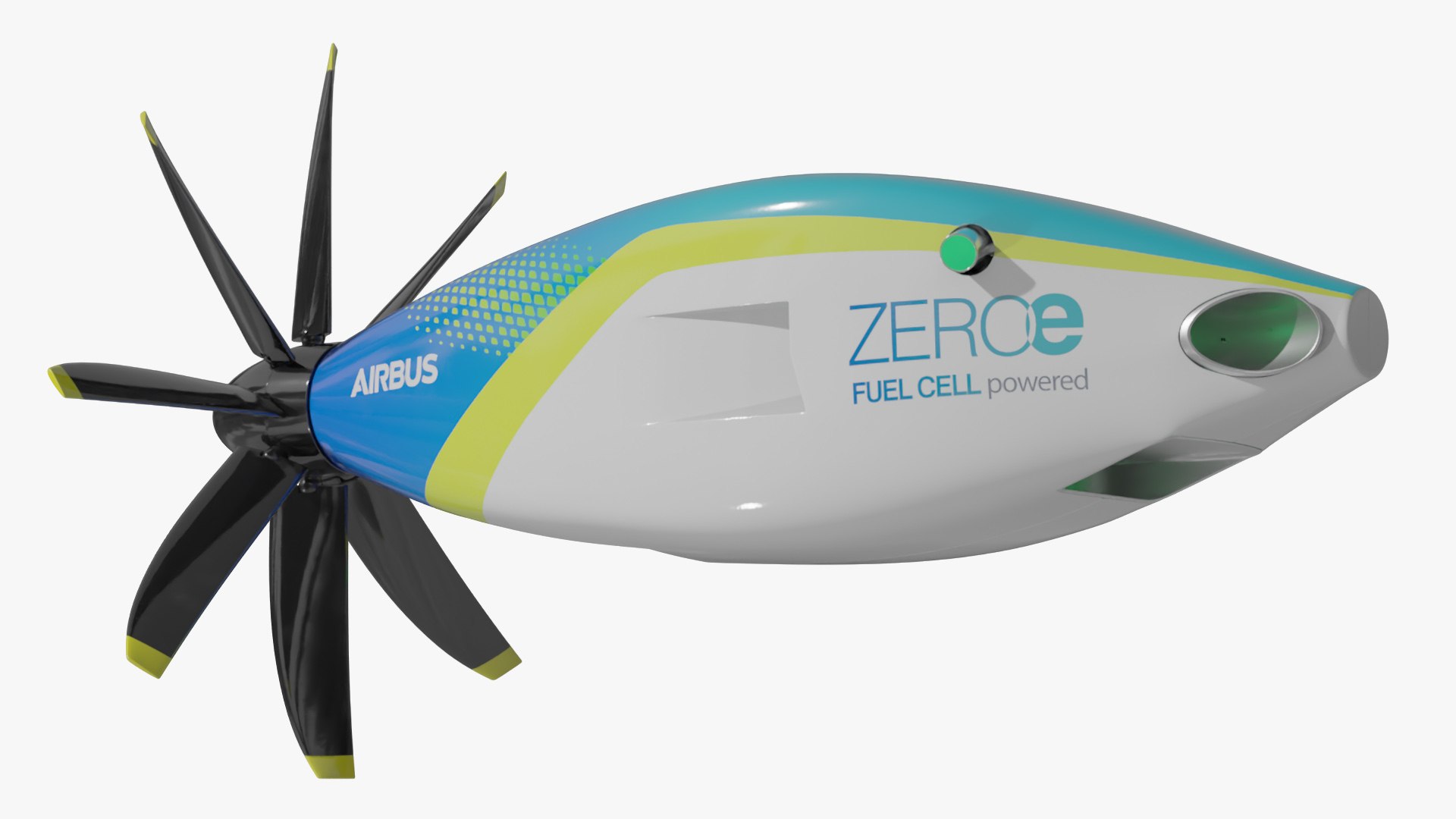 3D Airbus ZEROe Hydrogen Engine Model - TurboSquid 2377326