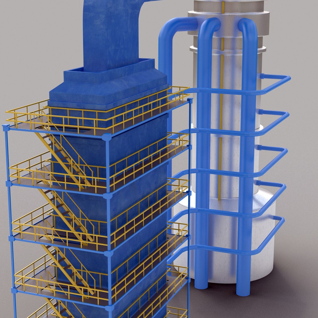 industrial tower 3d max