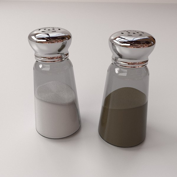 modelo 3d Botella De Sal Y Pimienta - TurboSquid 855129
