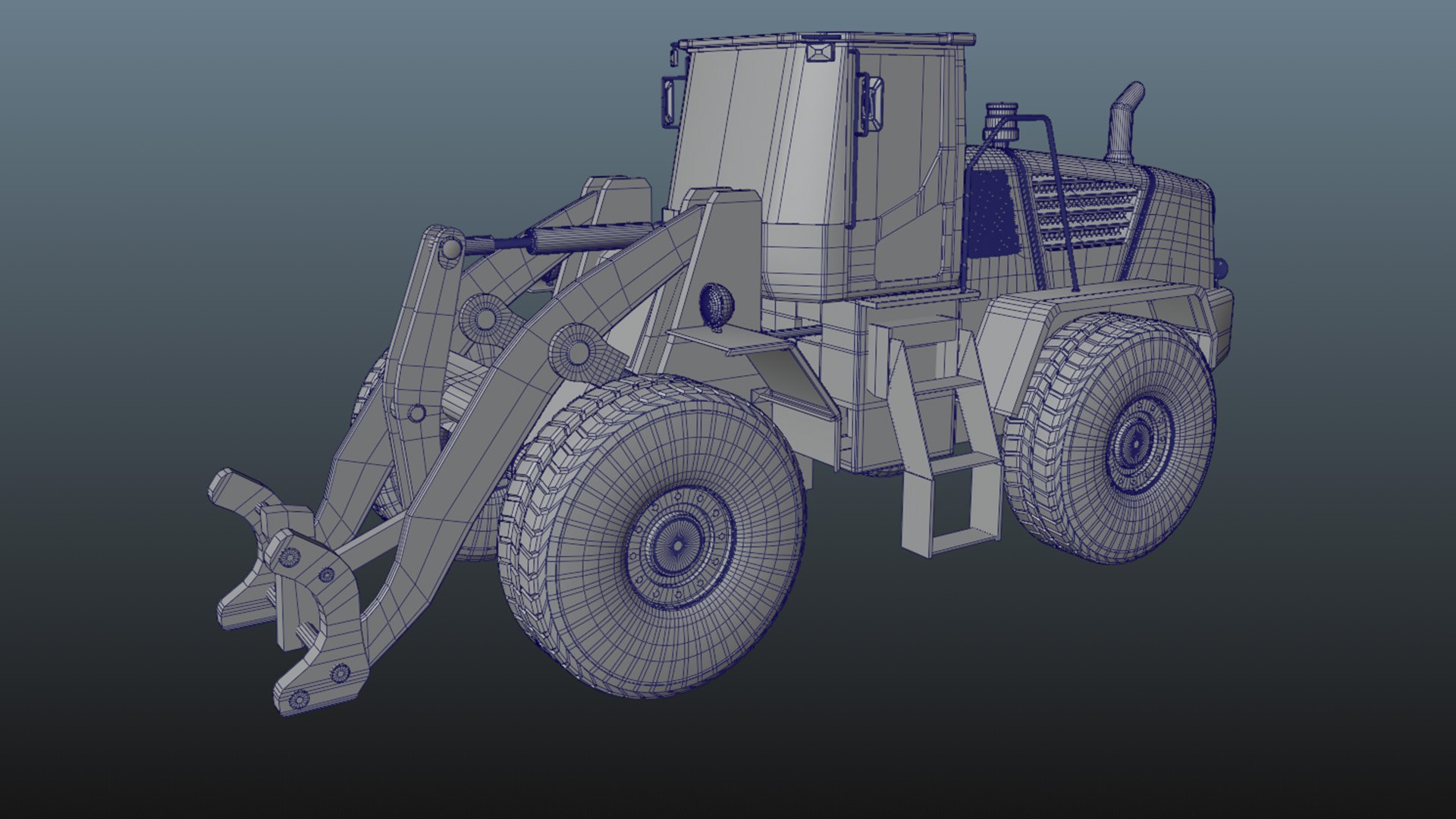 Forest Wheel Loader 3D Model - TurboSquid 1923931