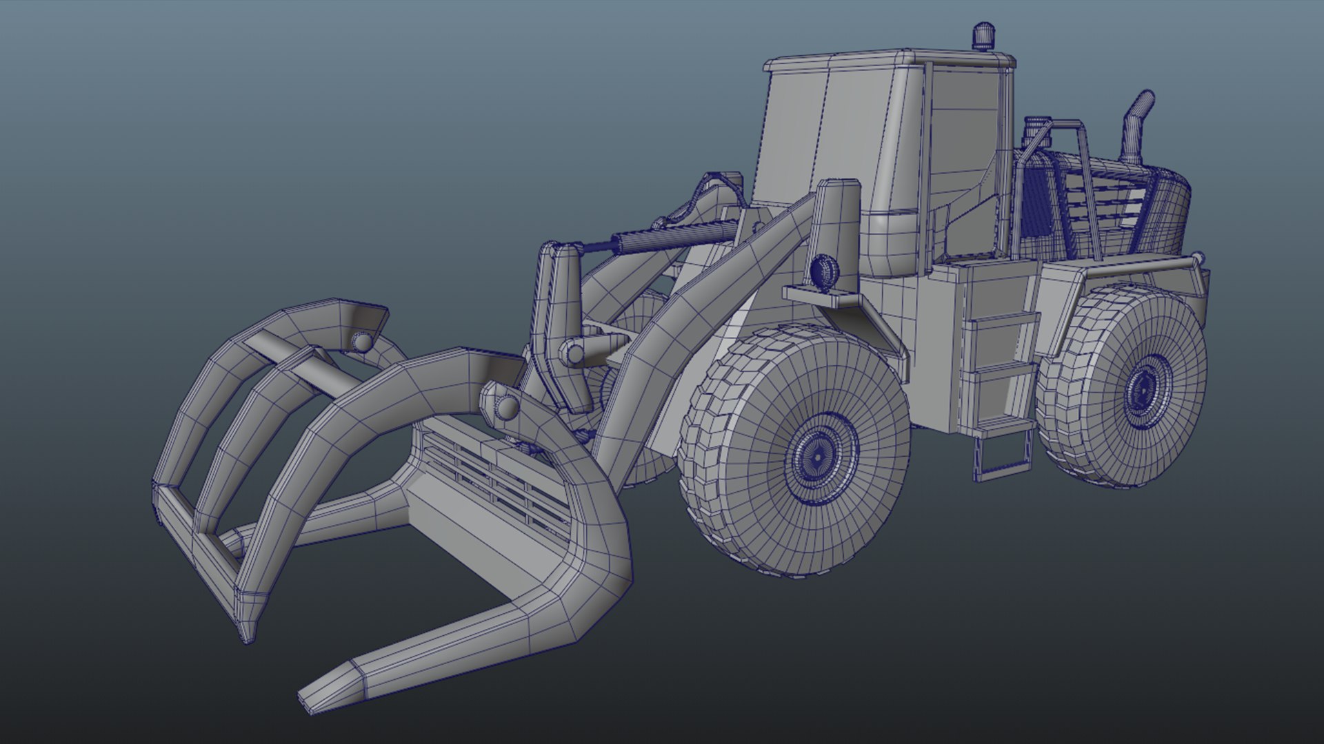 Forest Wheel Loader 3D Model - TurboSquid 1923931