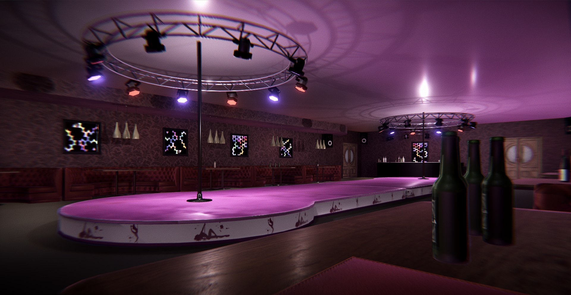 Vr Nightclub - Interior 3D Model - TurboSquid 1433603