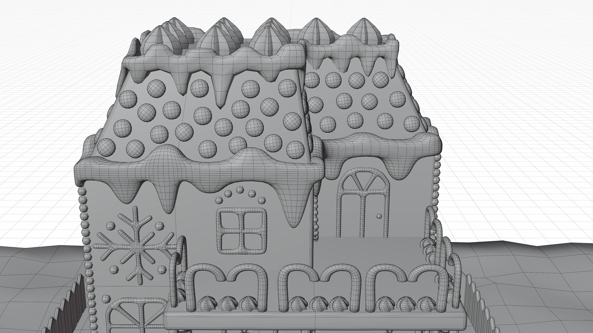 3D Model Gingerbread House - TurboSquid 2121501