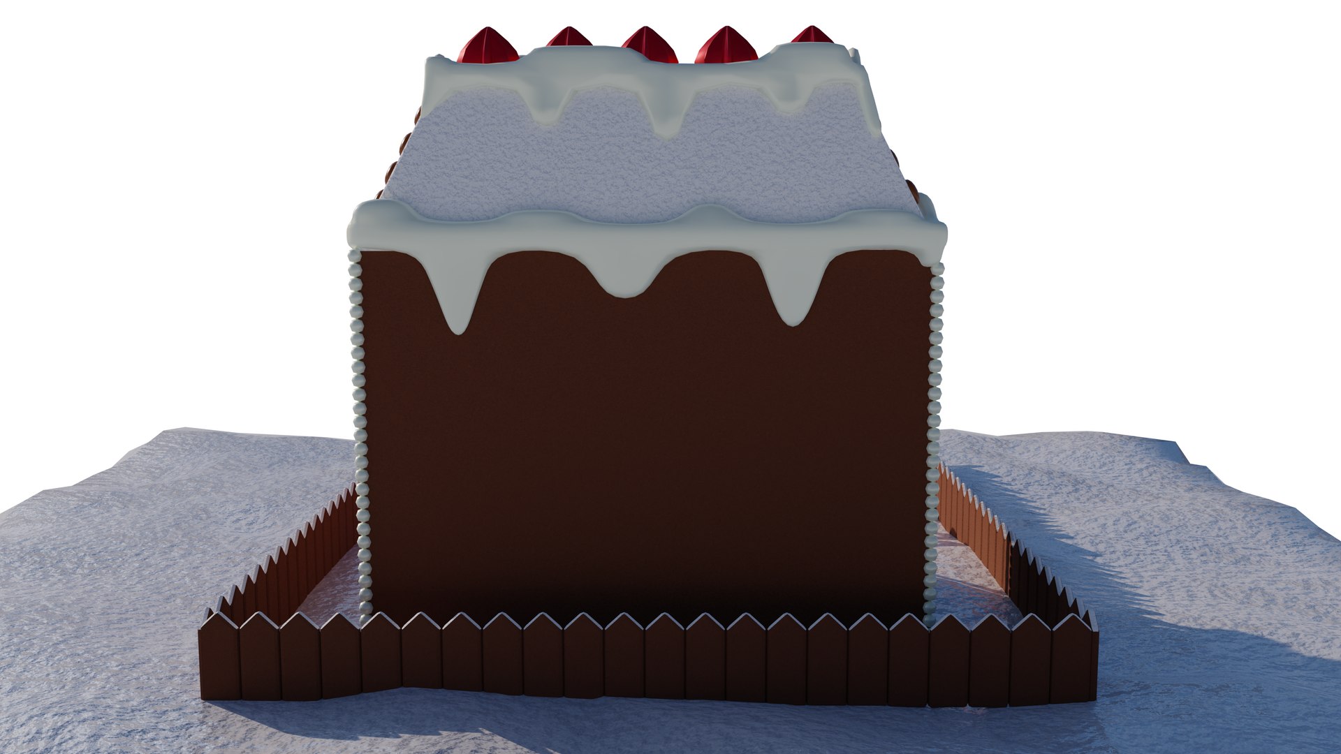 3D Model Gingerbread House - TurboSquid 2121501
