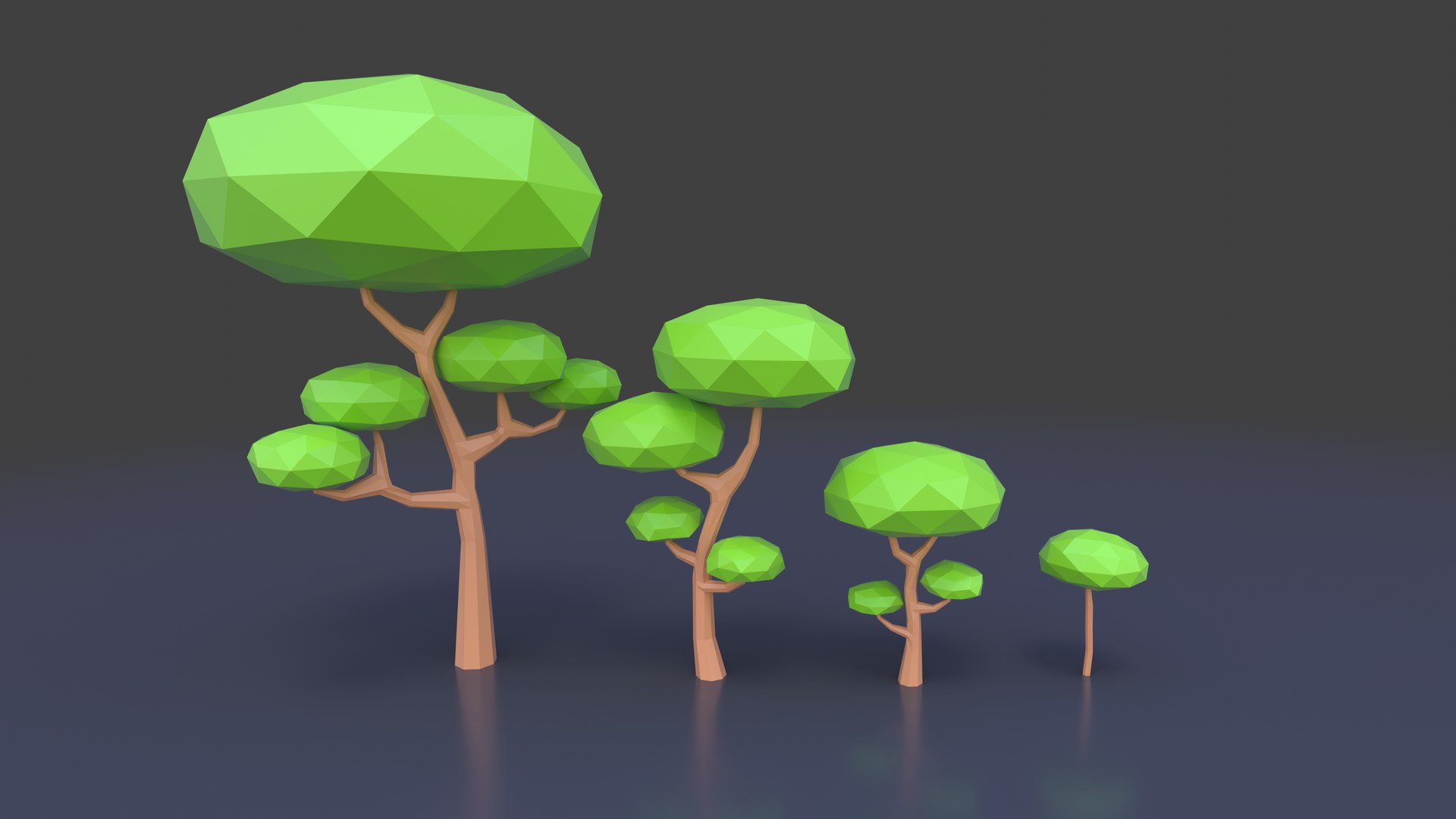 Tree Pack Low Poly 3D Model - TurboSquid 2368111