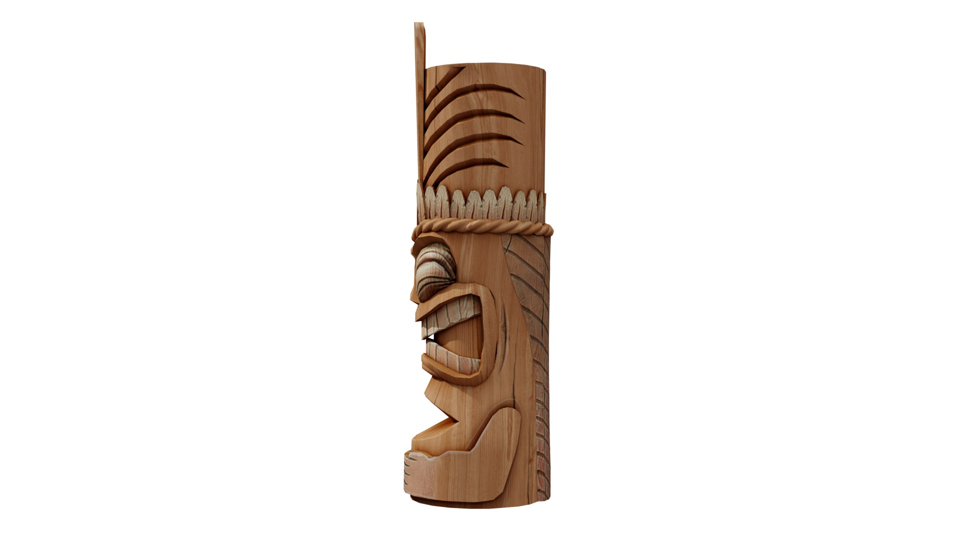 3D Model Statue Tiki Totem 04 - TurboSquid 2222048