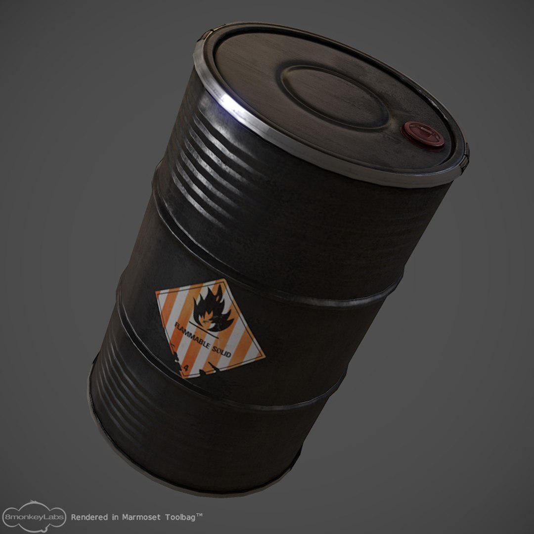 3d oil drum