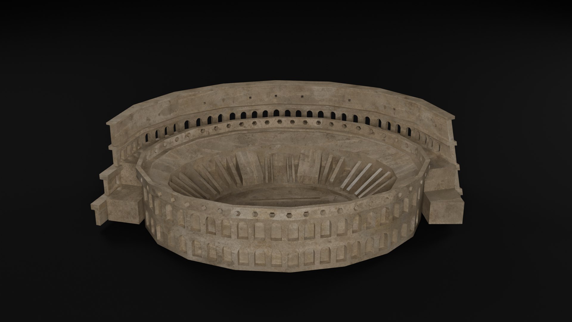 Low Poly Colosseum - Italy 3D - TurboSquid 2343679