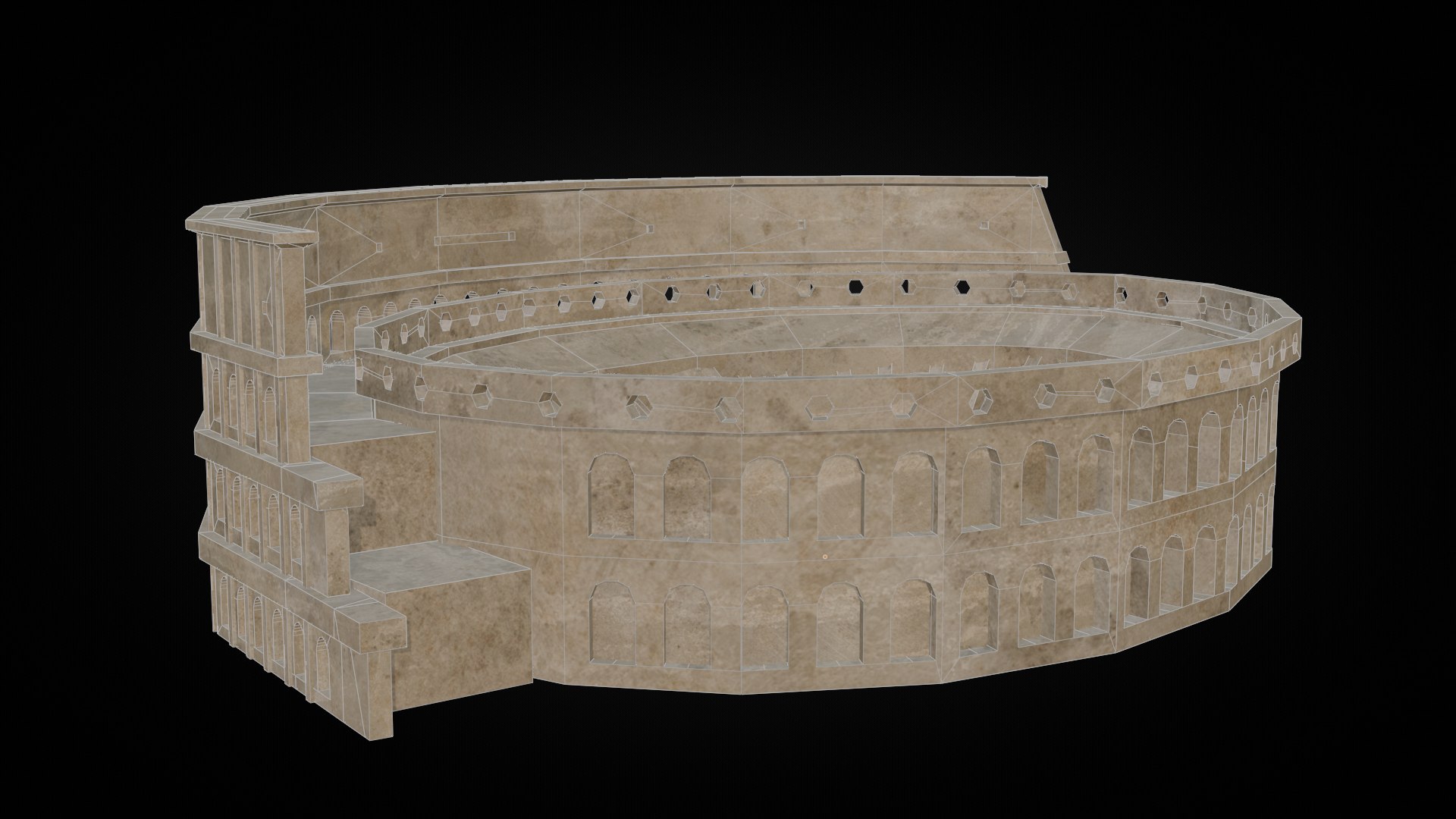 Low Poly Colosseum - Italy 3D - TurboSquid 2343679