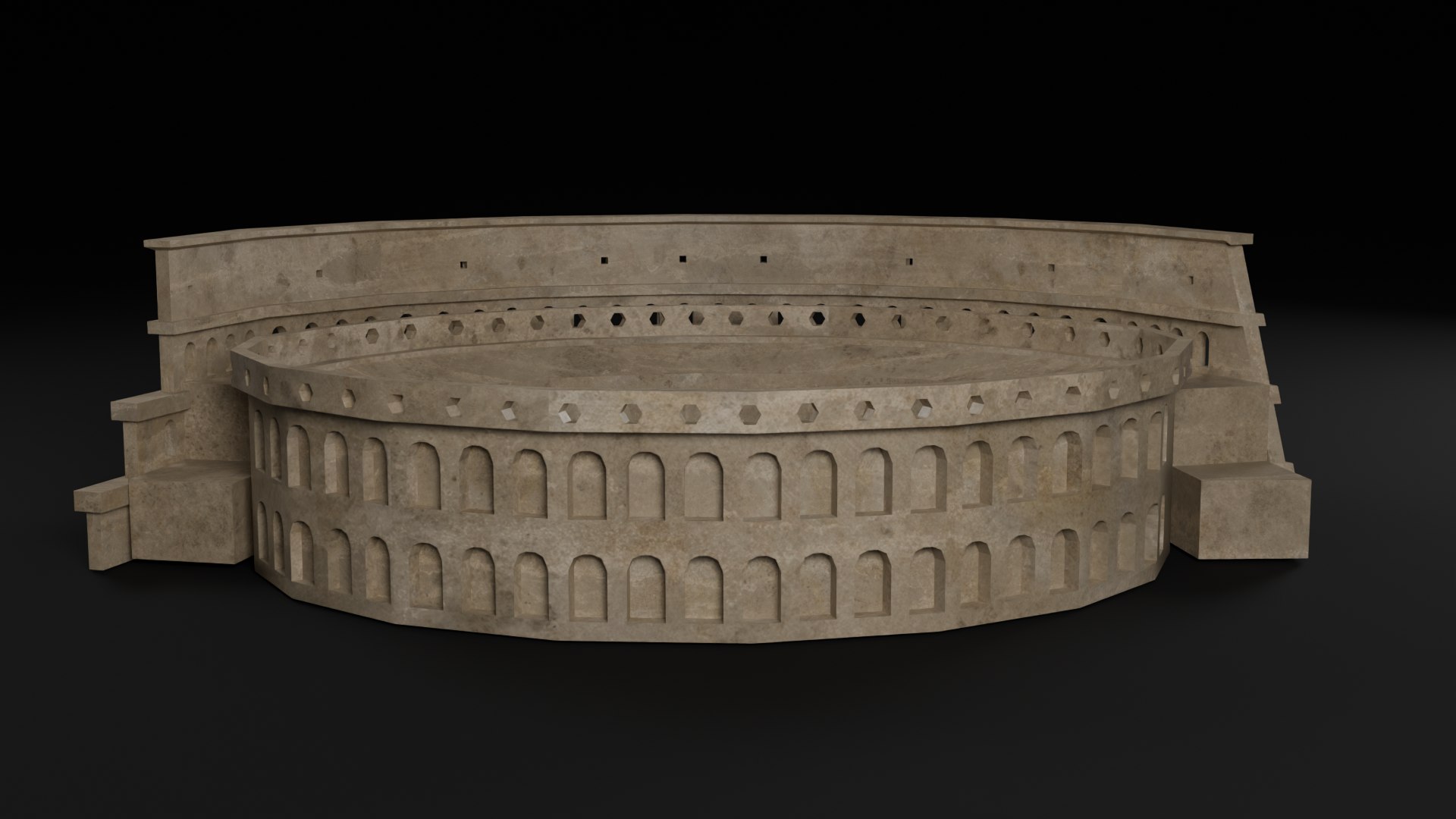 Low Poly Colosseum - Italy 3D - TurboSquid 2343679