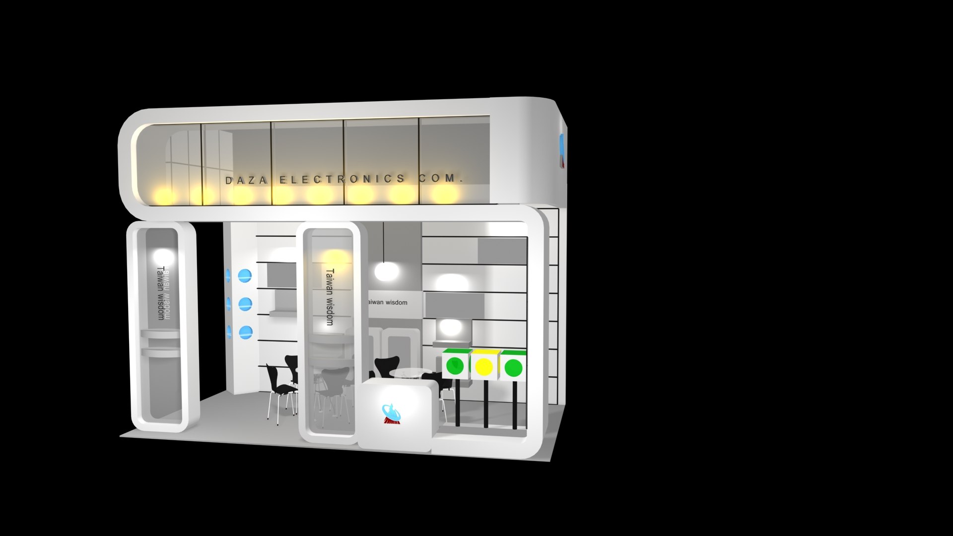 6x3 Booth Design 3D Model - TurboSquid 1866497
