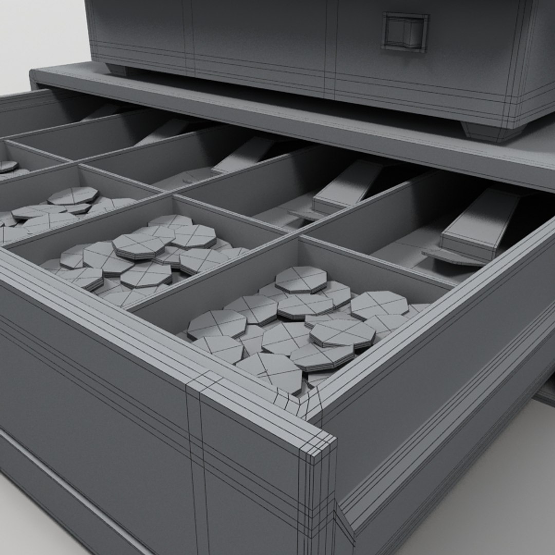 3d Cash Register Model