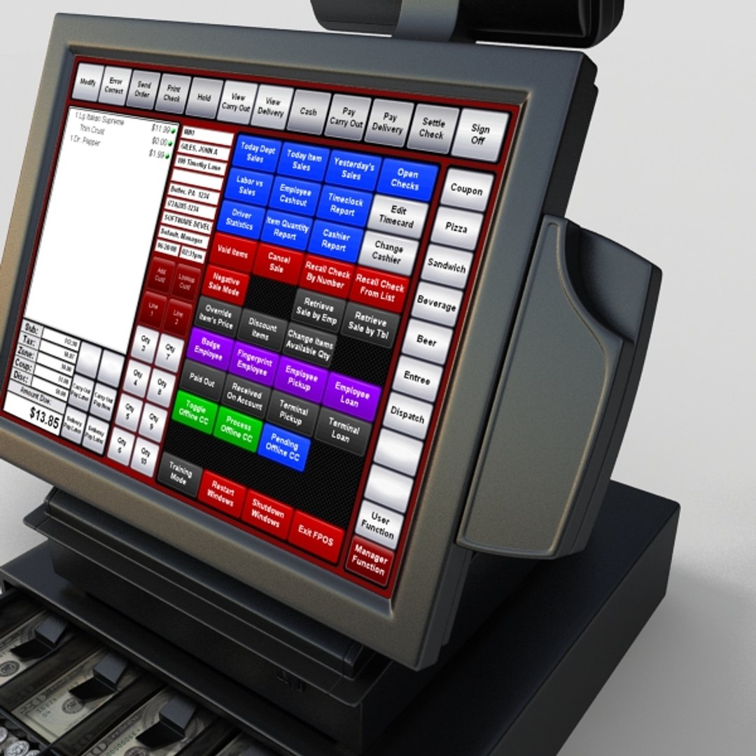 3d Cash Register Model