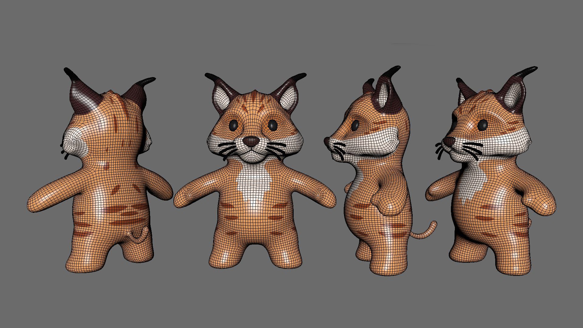 Little Animal Baby - Lynx Cute - Animated 3D Model - TurboSquid 2284057