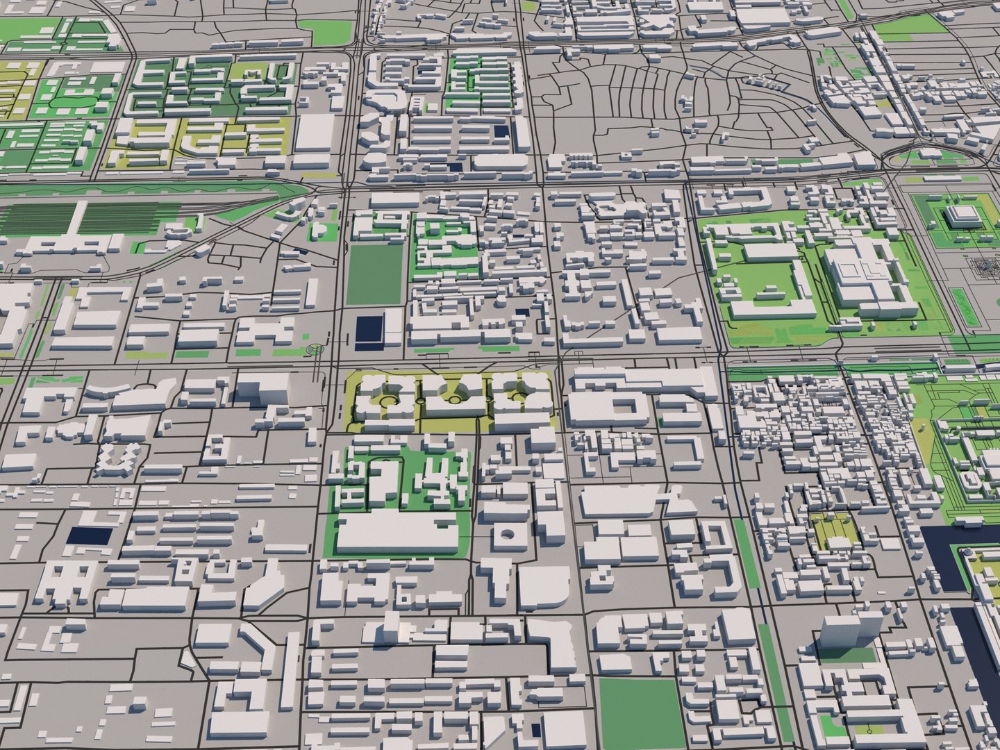 3D City Maps Model - TurboSquid 1424771