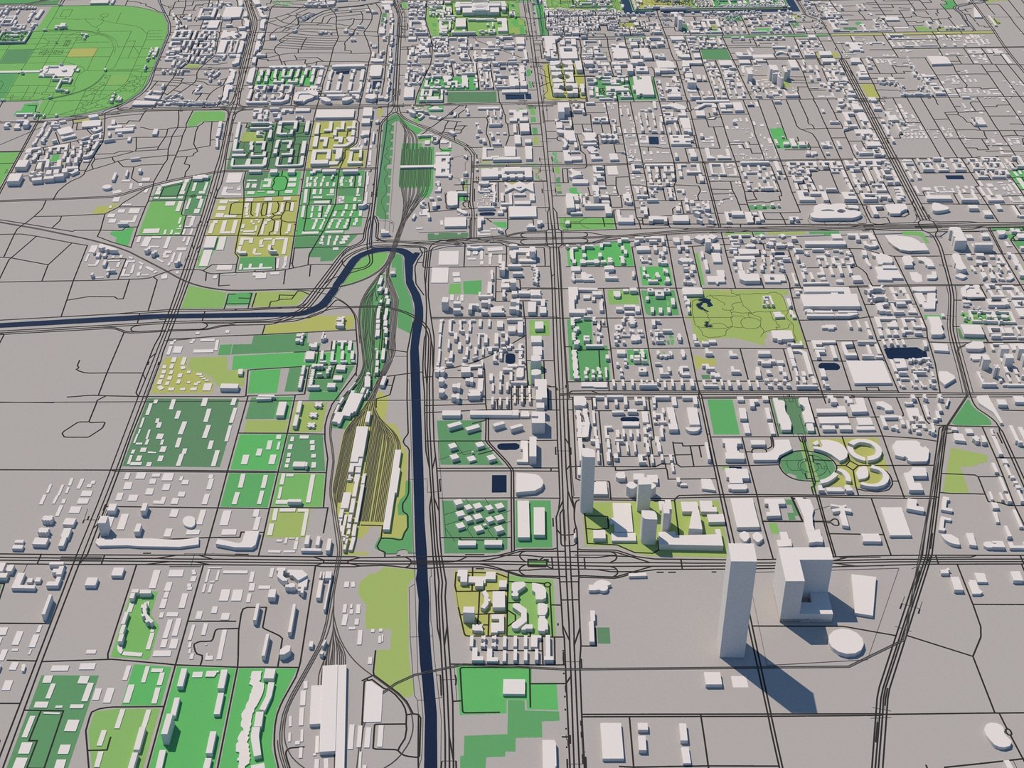 3D City Maps Model - TurboSquid 1424771