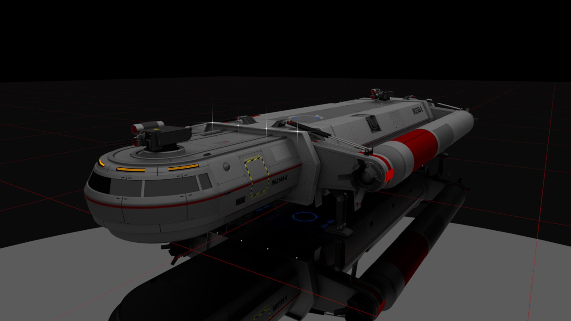 3d Sci-fi Shuttle