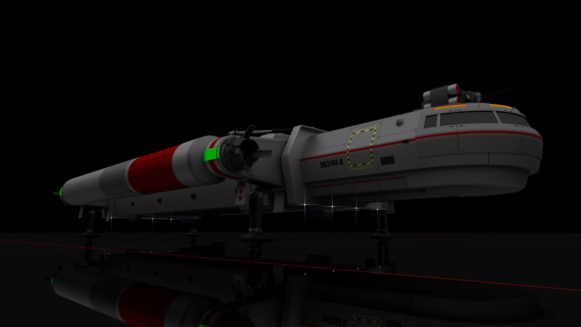 3d Sci-fi Shuttle