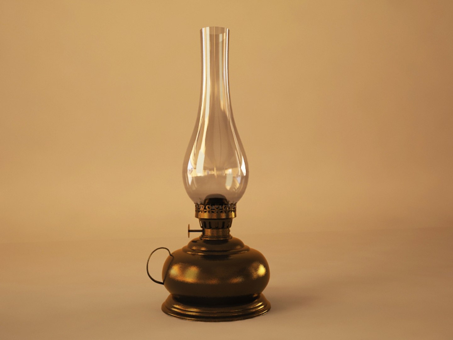 3d Model Oil Lamp