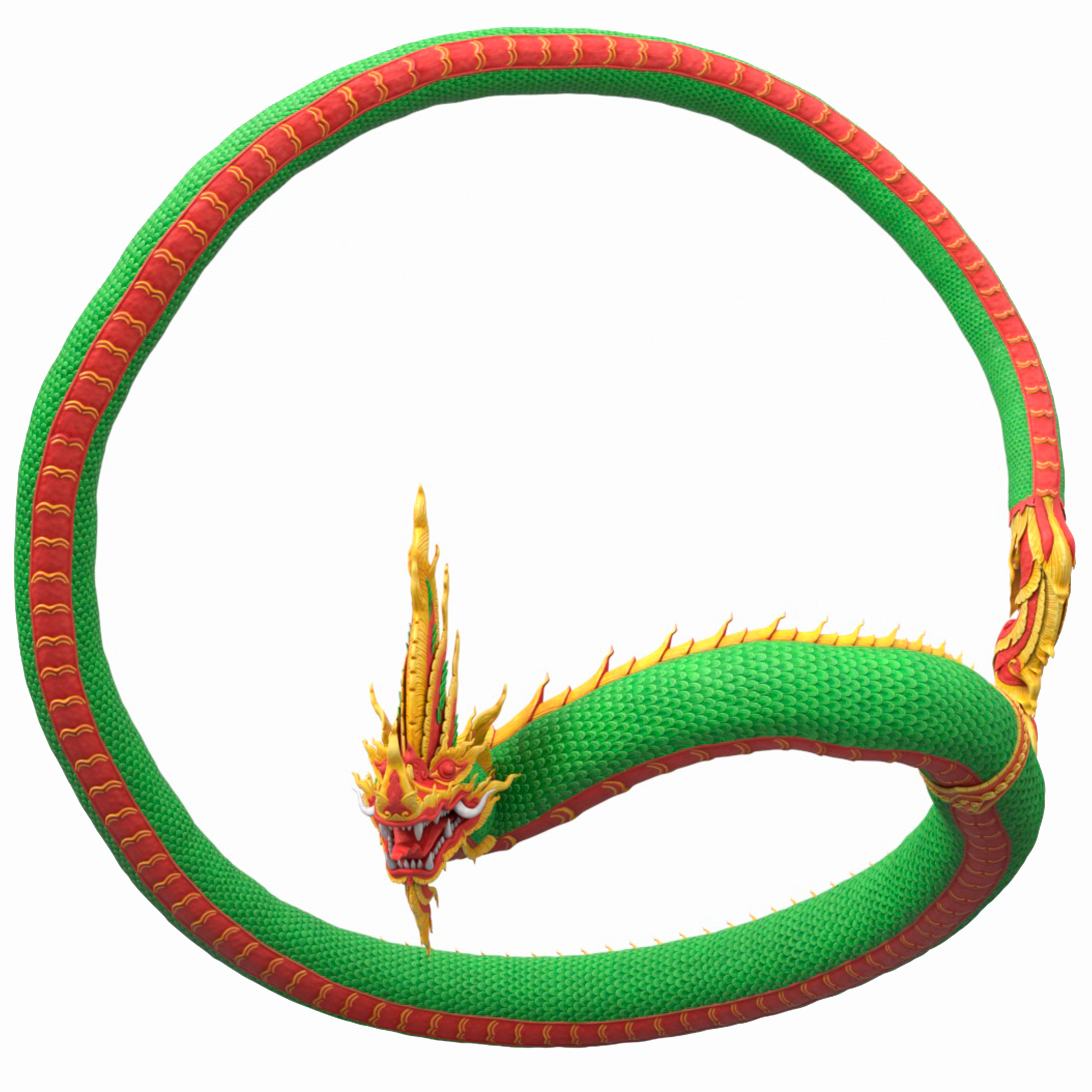 modelo 3d Dragón naga asiático verde aparejado para Maya - TurboSquid ...