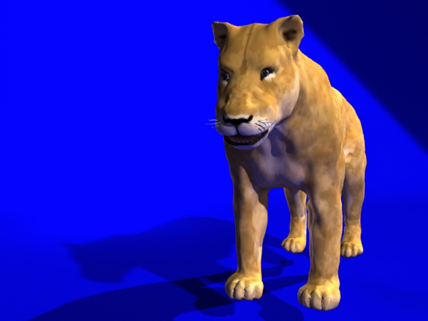 3d lioness animation
