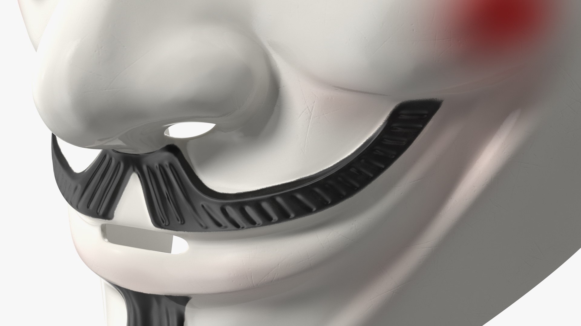 Anonymous Mask with Teardrop 3D model - TurboSquid 1771346