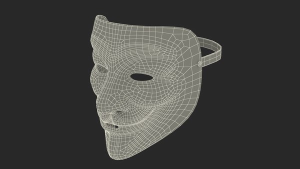 modelo 3d Máscara anónima con lágrima - TurboSquid 1771346