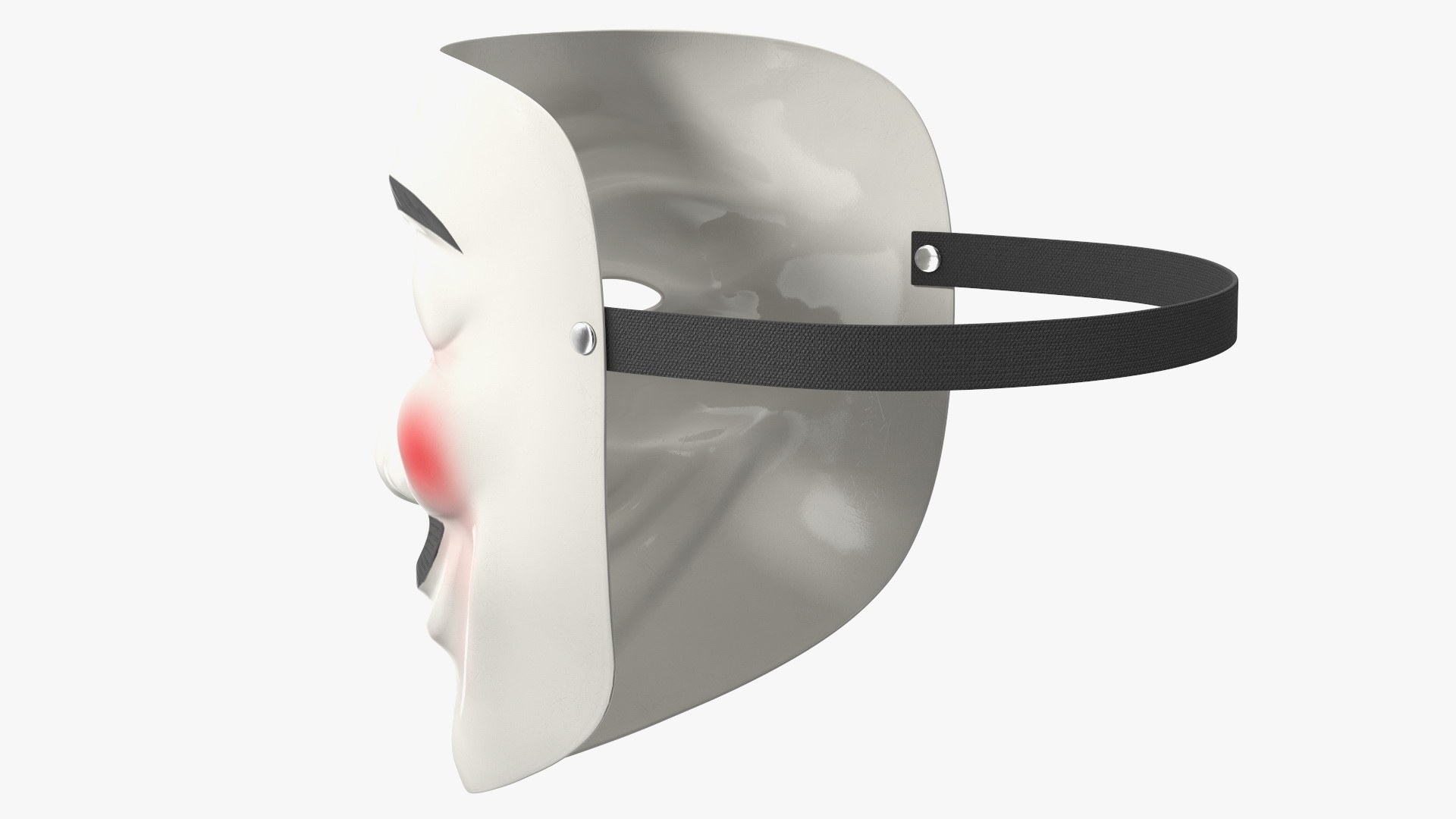 Anonymous Mask With Teardrop 3D Model - TurboSquid 1771346