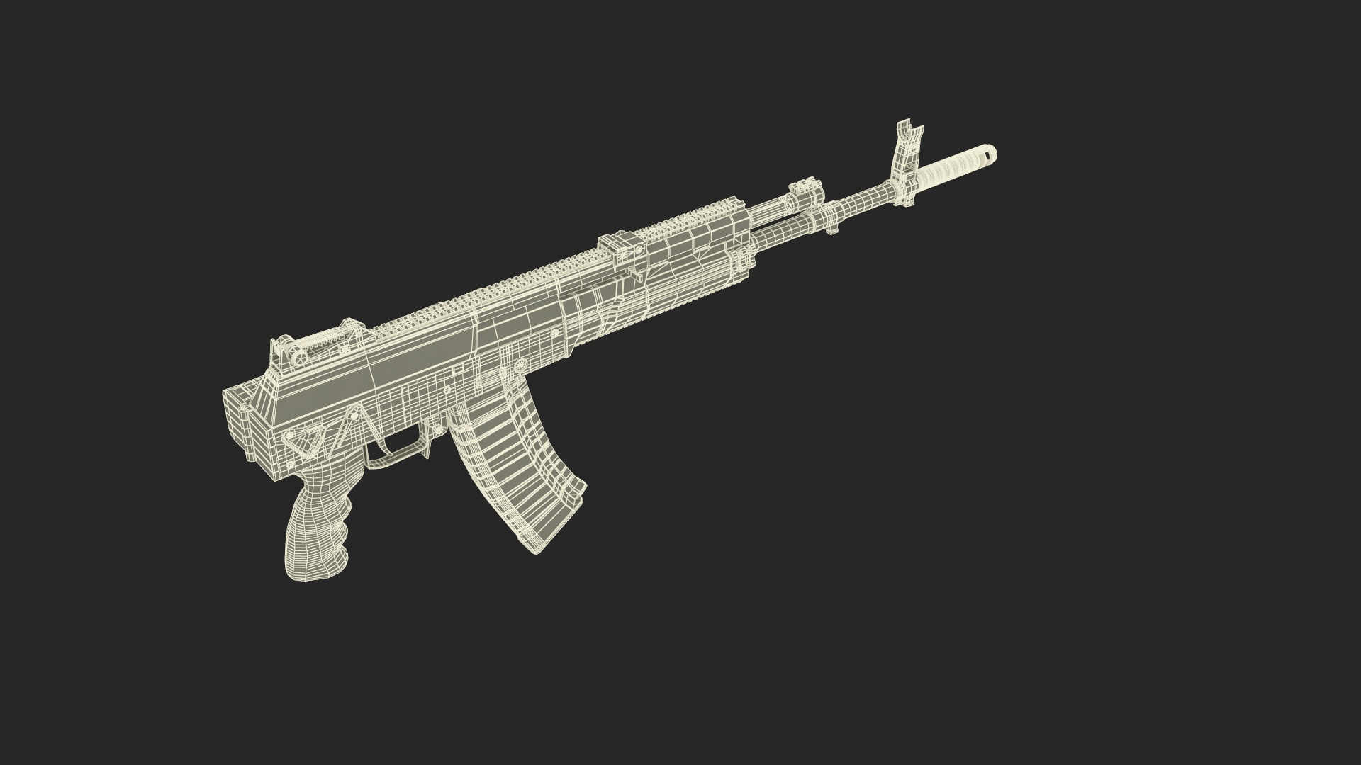 3D Kalashnikov AK-12 2011 with Folded Buttstock New - TurboSquid 2131258