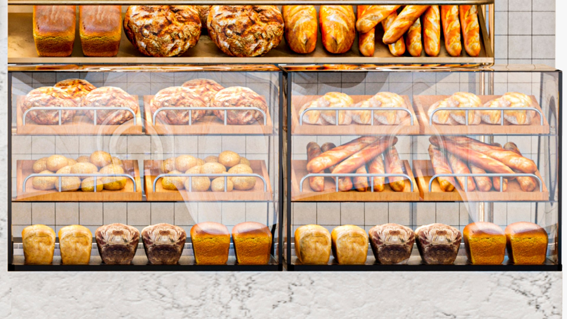 Bakery With Pastries And Desserts 3 3D Model - TurboSquid 2084291