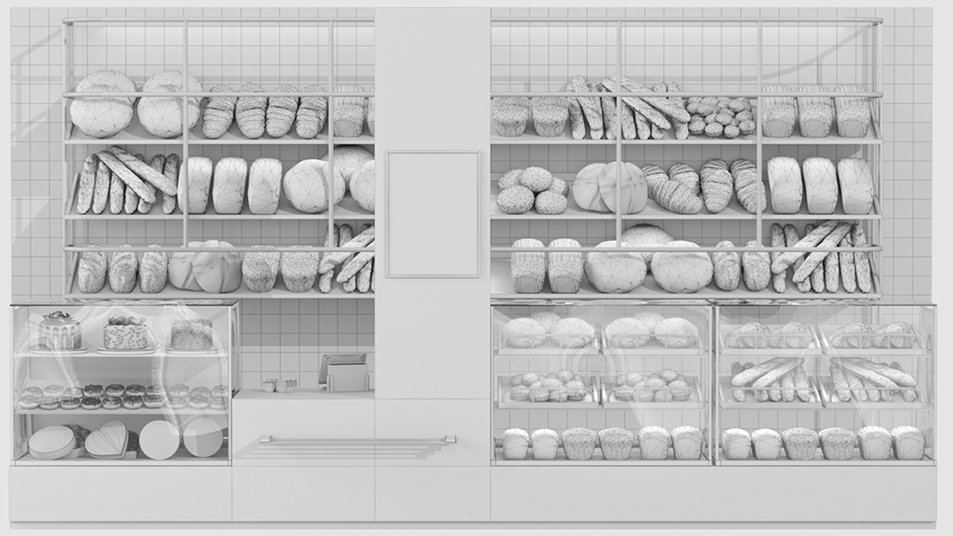 Bakery With Pastries And Desserts 3 3D Model - TurboSquid 2084291