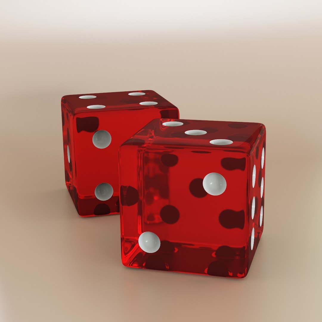 3d Dice Modelled Model