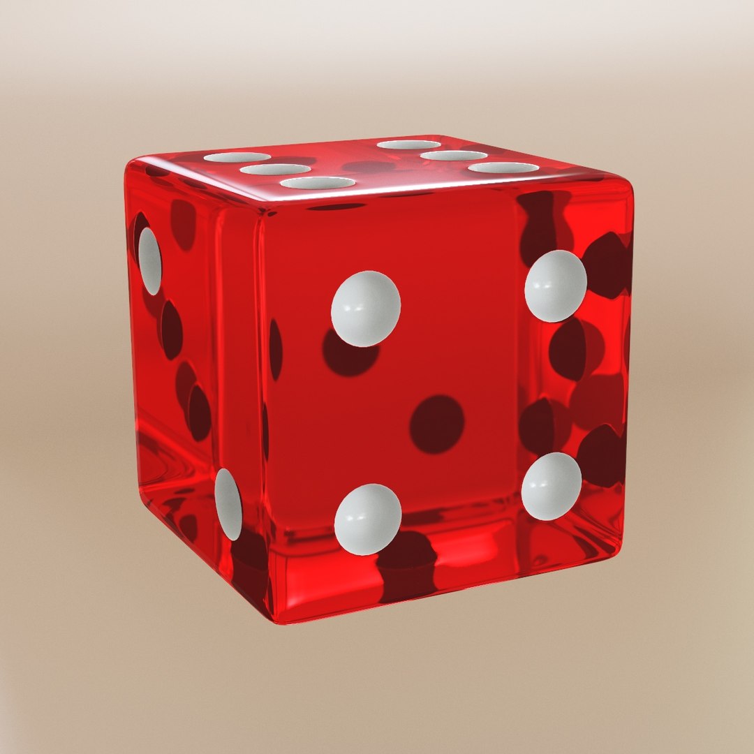 3d Dice Modelled Model