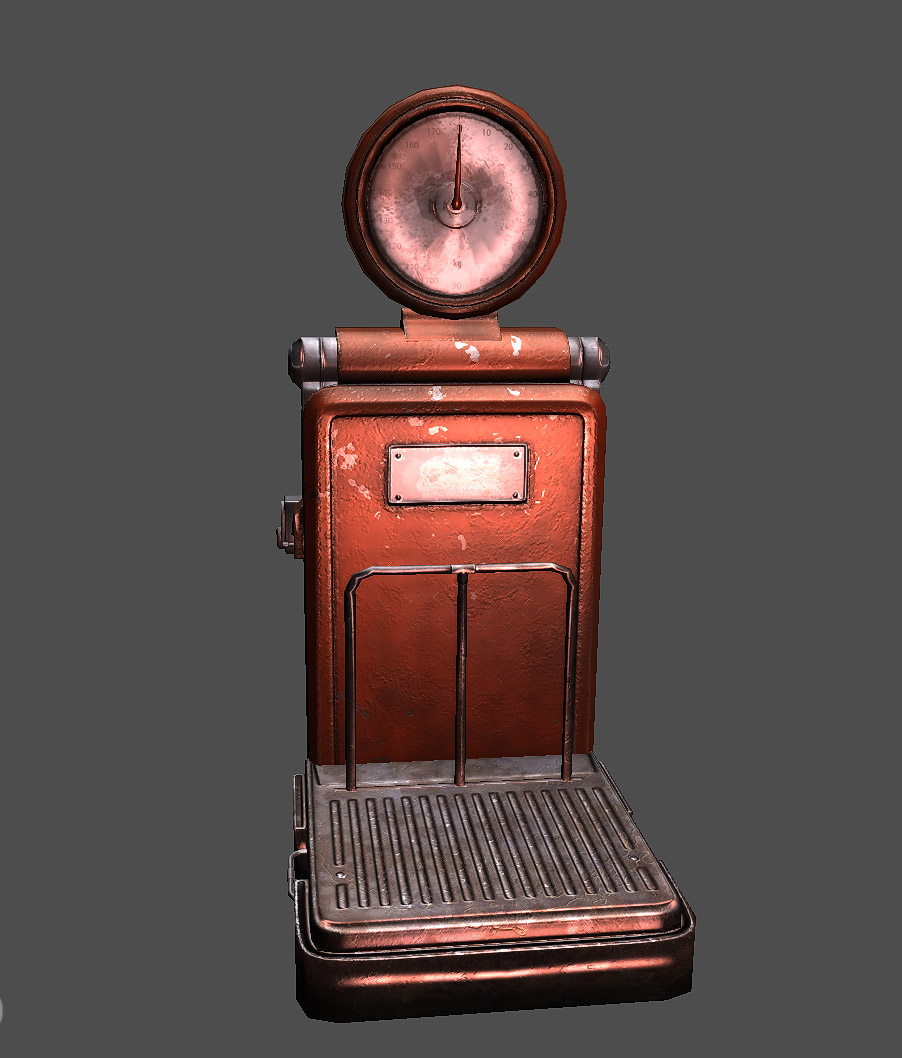 weight machine 3d model