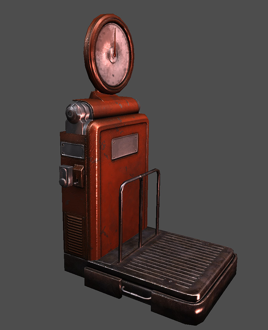 weight machine 3d model