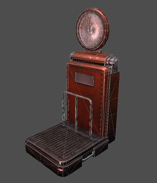 weight machine 3d model