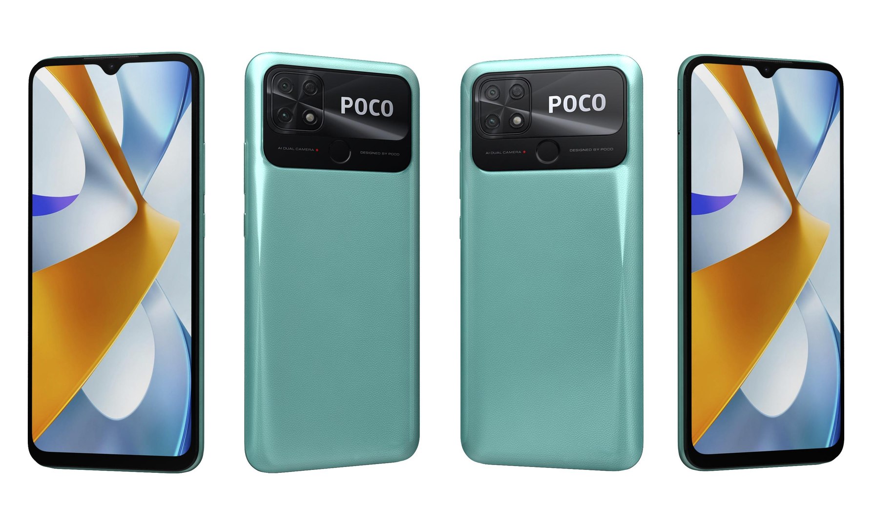 3D Xiaomi Poco C40 Green - TurboSquid 1980636