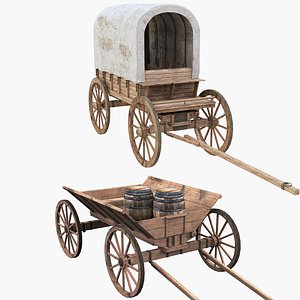 Covered Wagon 3D Models for Download | TurboSquid
