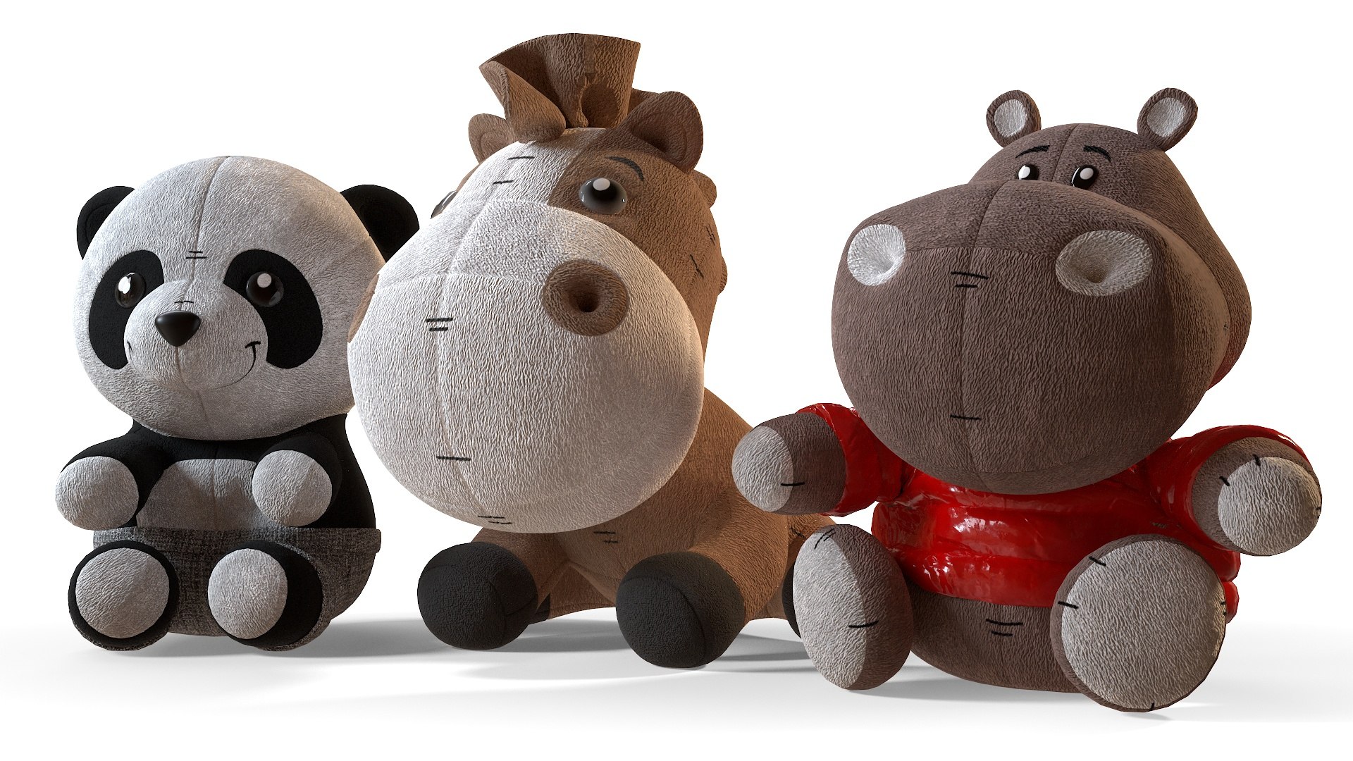 Soft Toys Set Model - TurboSquid 1700231