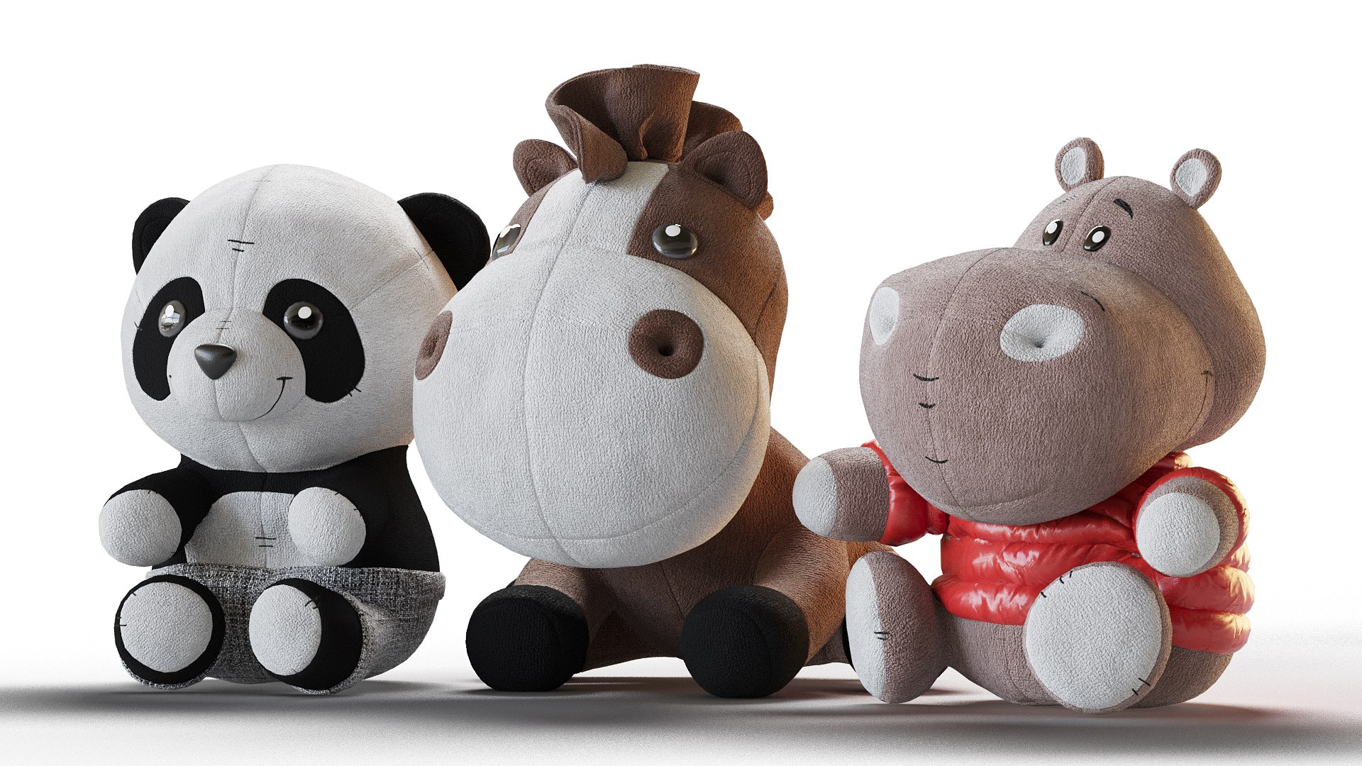 Soft Toys Set Model - TurboSquid 1700231
